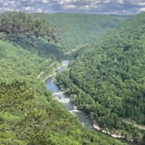 Diamond Point Overlook via Endless Wall Trail, West Virginia - 1,817 ...