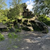 Three Shires Head and Luds Church From Gradbach, Staffordshire, England ...