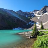 Lower, Middle and Upper Blue Lakes via Blue Lakes Trail, Colorado ...