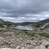 Blue Lake and Little Blue Lake via Mitchell Lake Trail, Colorado ...