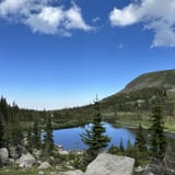 Blue Lake and Little Blue Lake via Mitchell Lake Trail, Colorado ...