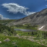 Blue Lake and Little Blue Lake via Mitchell Lake Trail, Colorado ...