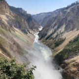 Inspiration Point, Yellowstone and Crystal Falls via North Rim Trail ...