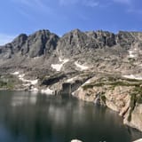 Blue Lake and Little Blue Lake via Mitchell Lake Trail, Colorado ...