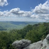 Chimney Rocks via Hermitage and Appalachian National Scenic Trail ...