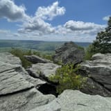Chimney Rocks via Hermitage and Appalachian National Scenic Trail ...