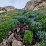 Blue Lake and Little Blue Lake via Mitchell Lake Trail, Colorado ...