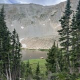 Blue Lake and Little Blue Lake via Mitchell Lake Trail, Colorado ...