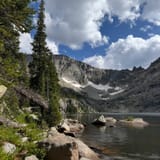 Mirror Lake and Crater Lake via Cascade Creek Trail, Colorado - 2,495 ...