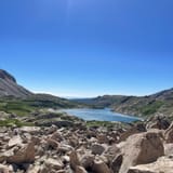 Blue Lake and Little Blue Lake via Mitchell Lake Trail, Colorado ...