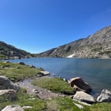 Blue Lake and Little Blue Lake via Mitchell Lake Trail, Colorado ...