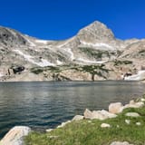 Blue Lake and Little Blue Lake via Mitchell Lake Trail, Colorado ...