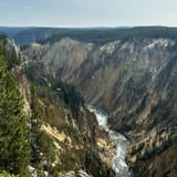 Inspiration Point, Yellowstone and Crystal Falls via North Rim Trail ...