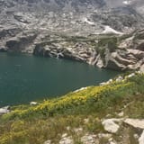 Blue Lake and Little Blue Lake via Mitchell Lake Trail, Colorado ...