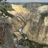 Inspiration Point, Yellowstone and Crystal Falls via North Rim Trail ...