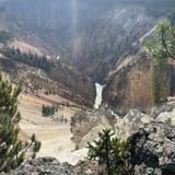 Inspiration Point, Yellowstone and Crystal Falls via North Rim Trail ...