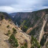 Inspiration Point, Yellowstone and Crystal Falls via North Rim Trail ...
