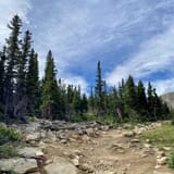 Blue Lake and Little Blue Lake via Mitchell Lake Trail, Colorado ...
