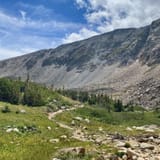 Blue Lake and Little Blue Lake via Mitchell Lake Trail, Colorado ...