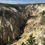 Inspiration Point, Yellowstone and Crystal Falls via North Rim Trail ...