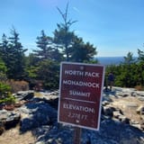 North Pack Monadnock Mountain via Wapack Trail, New Hampshire - 1,331 ...