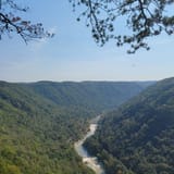 Diamond Point Overlook via Endless Wall Trail, West Virginia - 2,431 ...